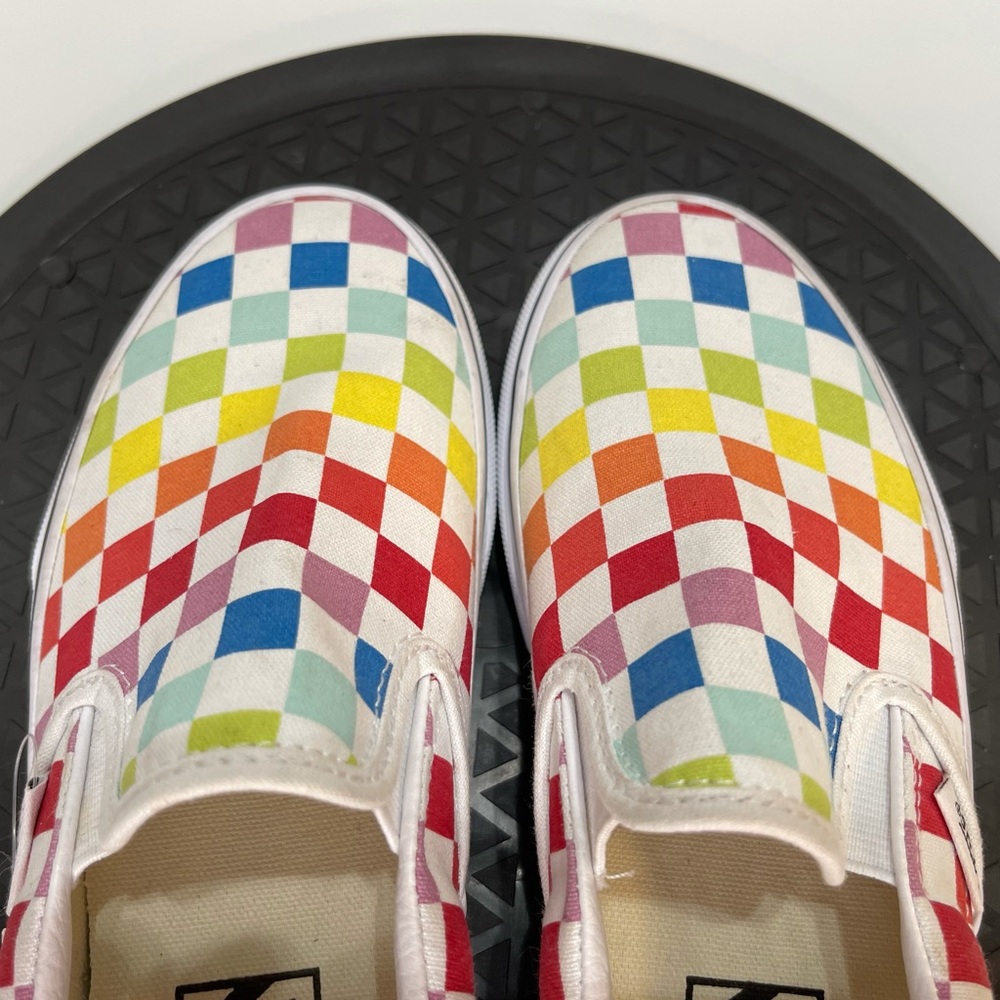 Vans Rainbow Checkerboard Slip On - Gem